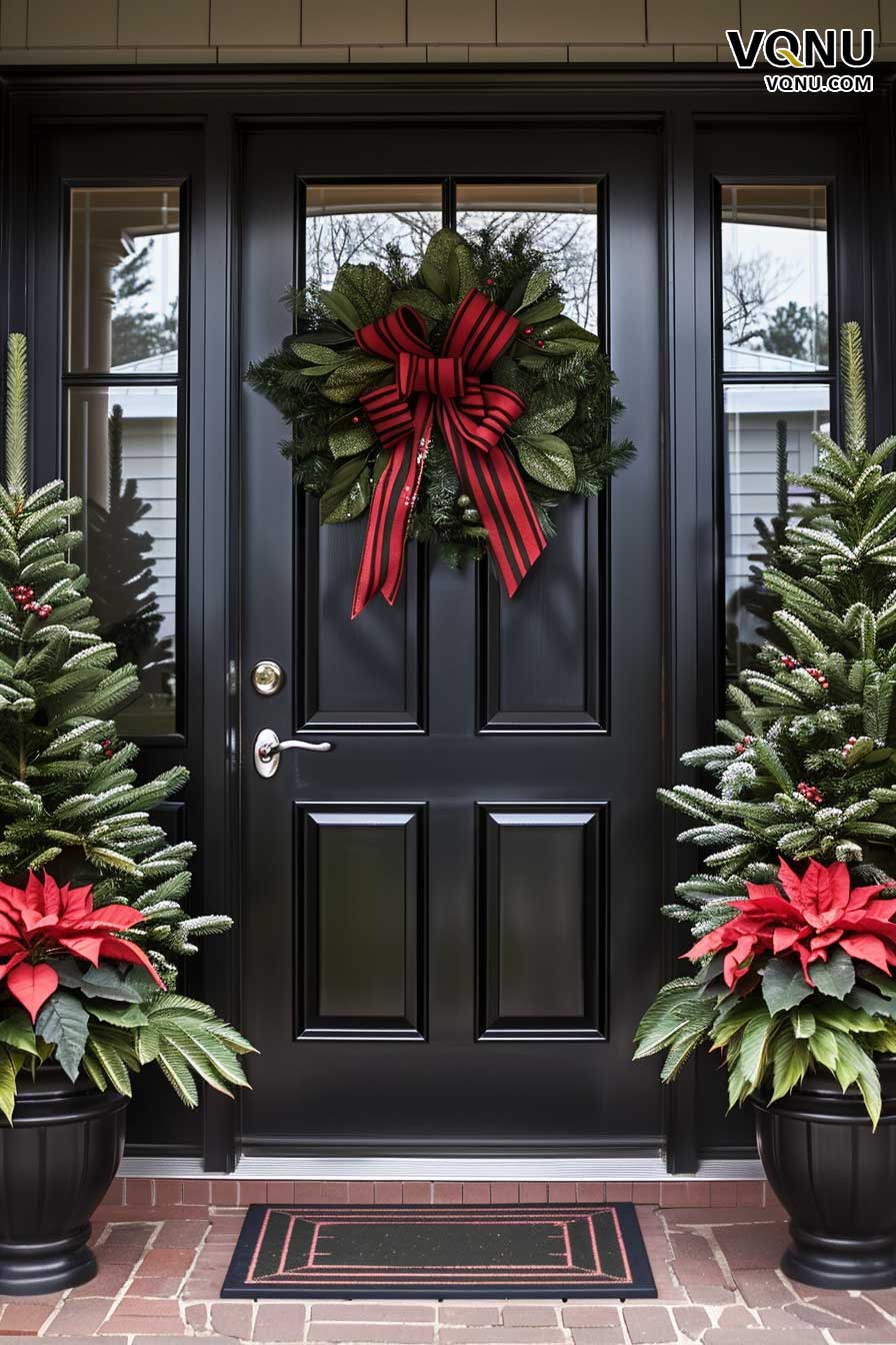 12 Christmas Front Door Design Ideas – VQNU