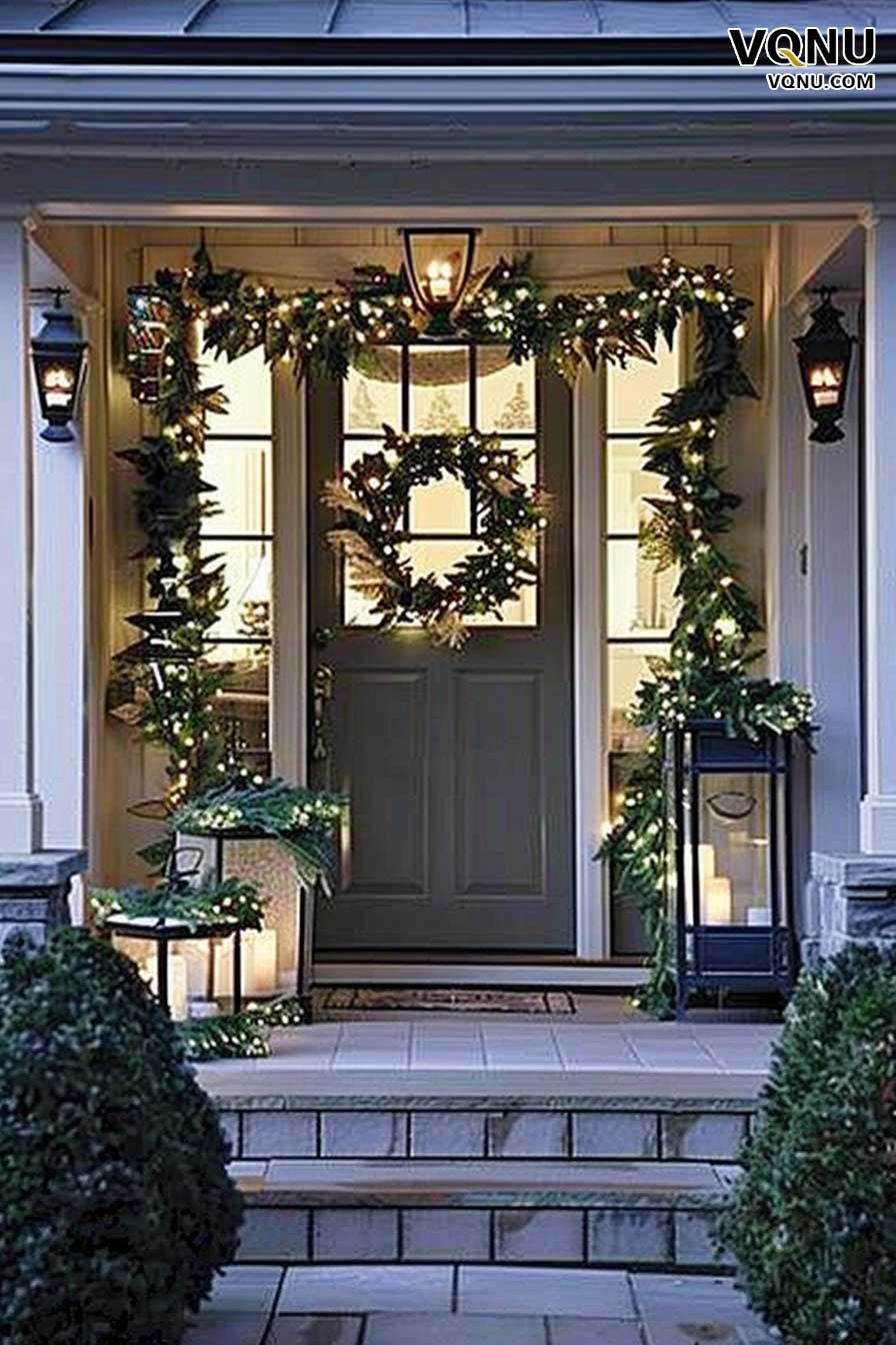 12 Christmas Front Door Design Ideas – VQNU